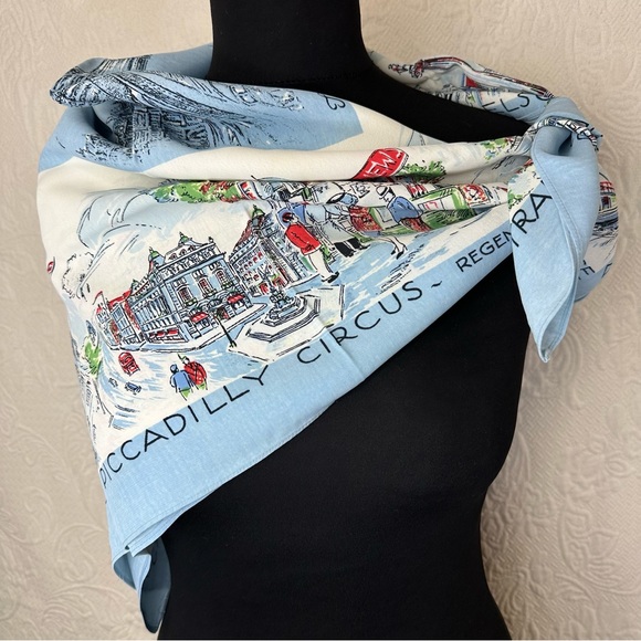 Vintage | Accessories | Vintage 5s London Tourist Scarf | Poshmark